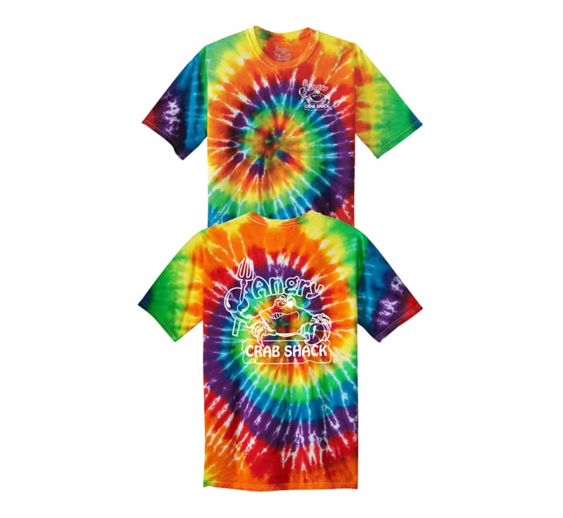 ACS Rainbow Tie-Dye Tee Shirt – Angry Crab Shack Apparel
